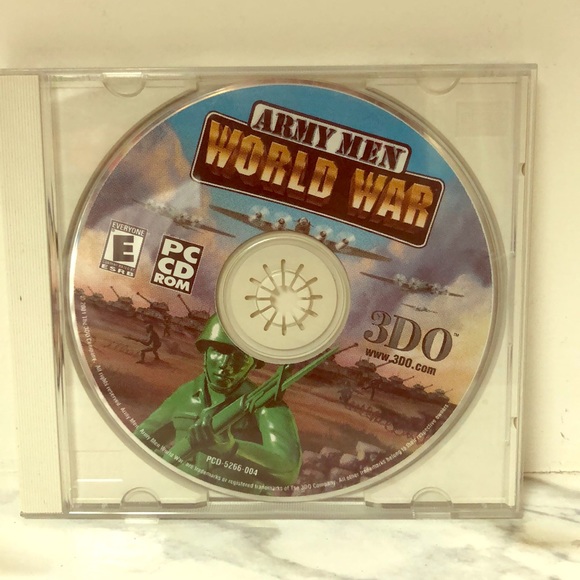 U.S. Army | Games | Vintage Pc Game Army Men World War Cdrom | Poshmark